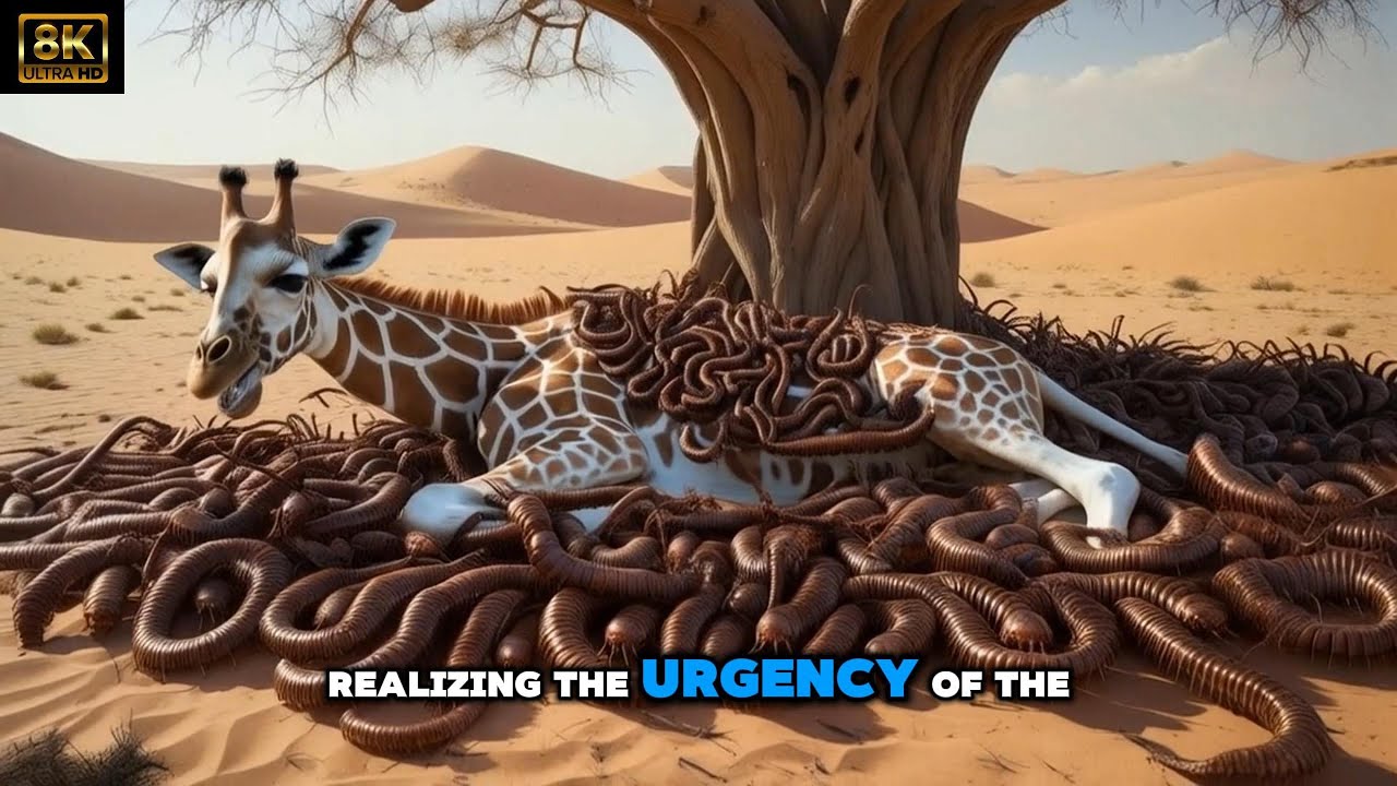 Nature’s Nightmare Giant Centipedes Swarm a Helpless Giraffe!#rescue # ...
