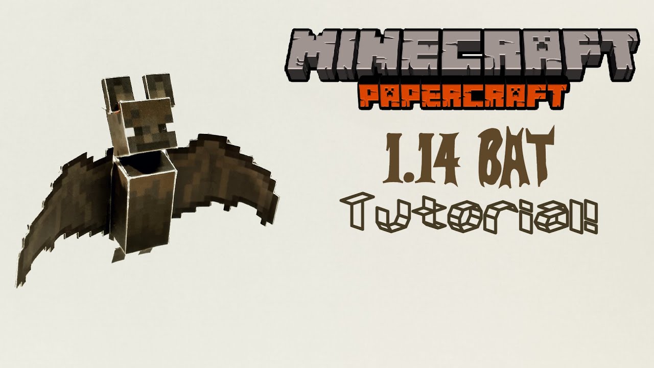 Bat Papercraft Tutorial! | Minecraft Papercraft Tutorial - YouTube