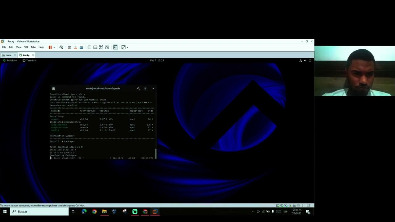 actualizacion de repositorios y uso de la herramienta bashtop (rocky linux) practica 1 modulo 2 ...