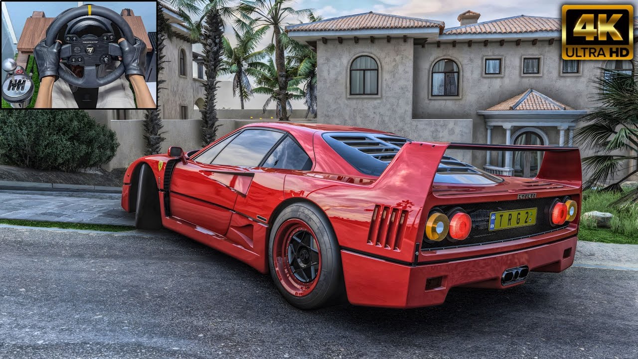 V8 Swap Twin-Turbo Ferrari F40 - Forza Horizon 5 | Thrustmaster TX ...