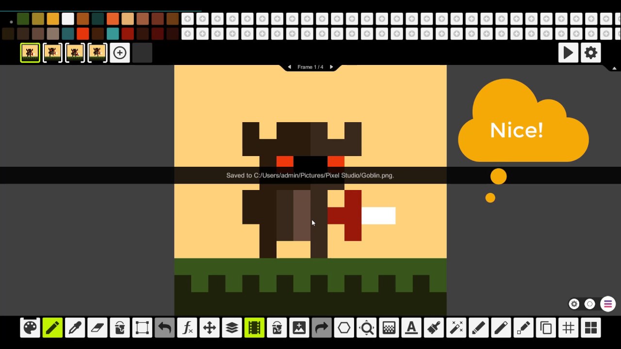 Pixel Studio: Sprite sheet export options - YouTube