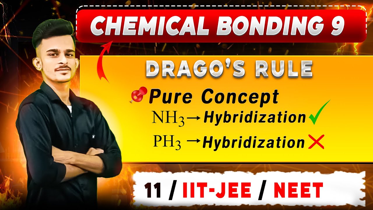 11 chap 4 || Chemical Bonding 09 || Dragos Rule || Bond Angle Drago ...