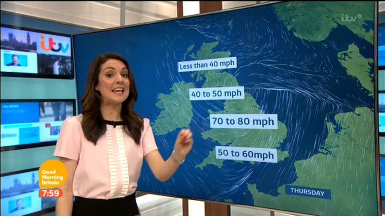 Laura Tobin GMB Weather 2017 02 22 - YouTube