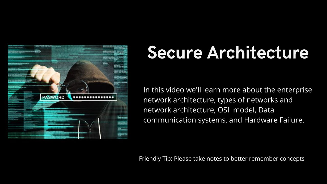 Introduction to Cyber Security - Secure Architecture - YouTube