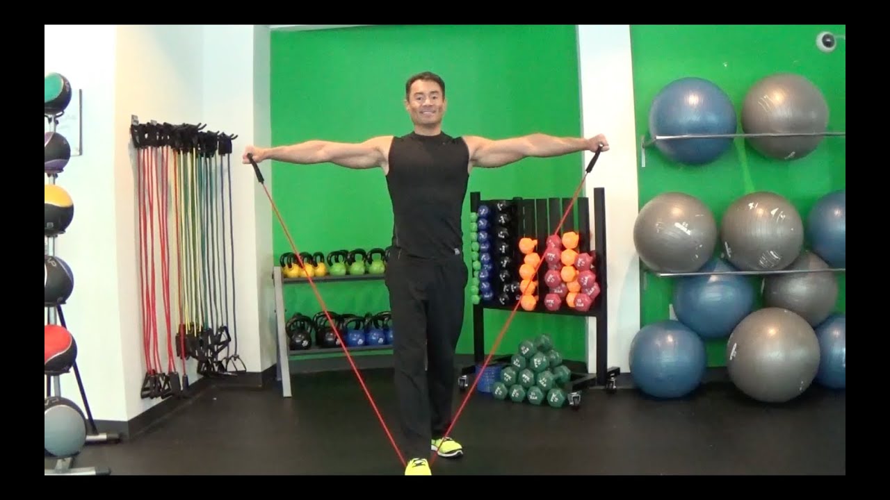 How To Do Shoulders Lateral Raise with Resistance Tubes/UlastiX ...