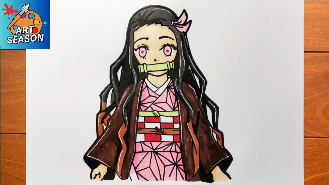 How to Draw Nezuko Kamado Step by Step - YouTube