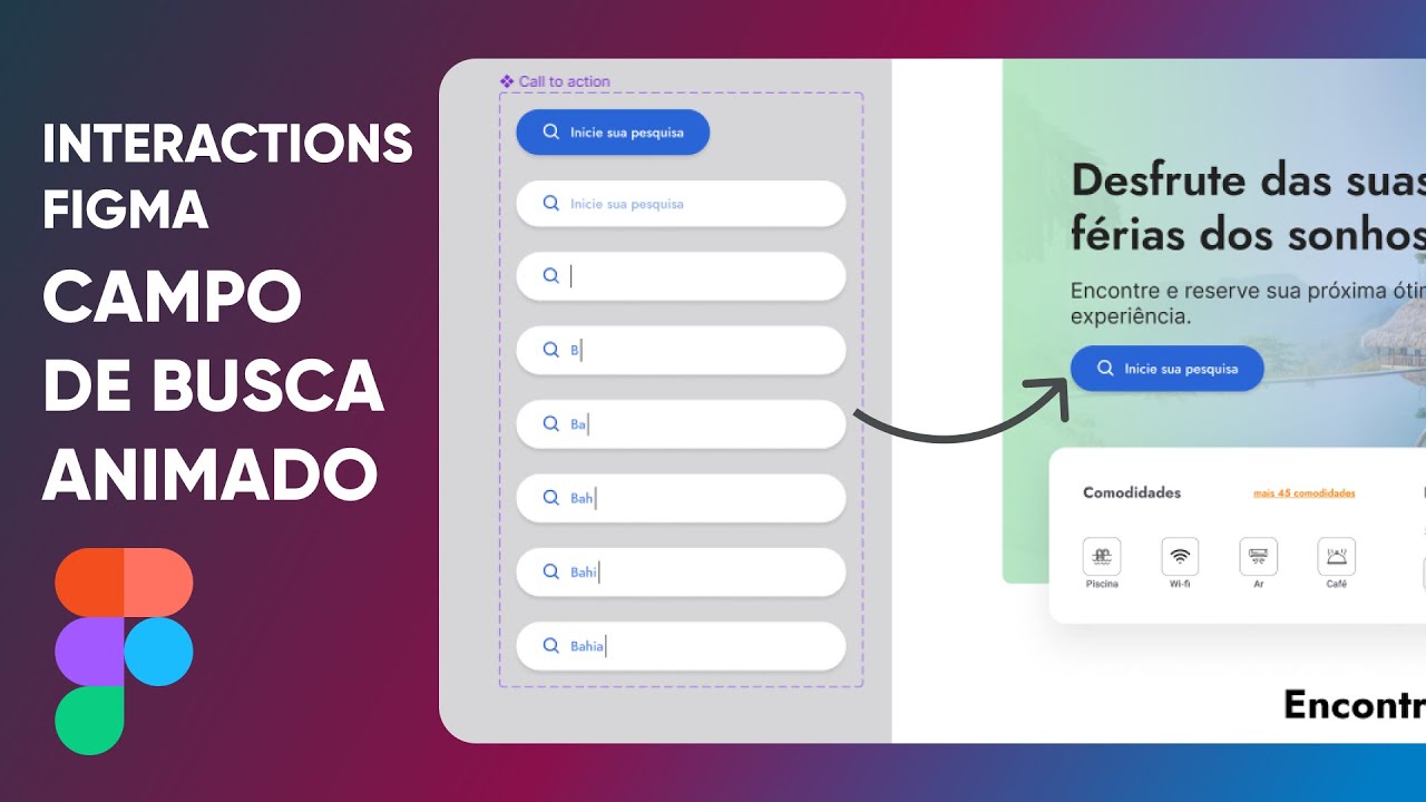 Série Figma Prototype Interactions - Campo de busca animado - YouTube