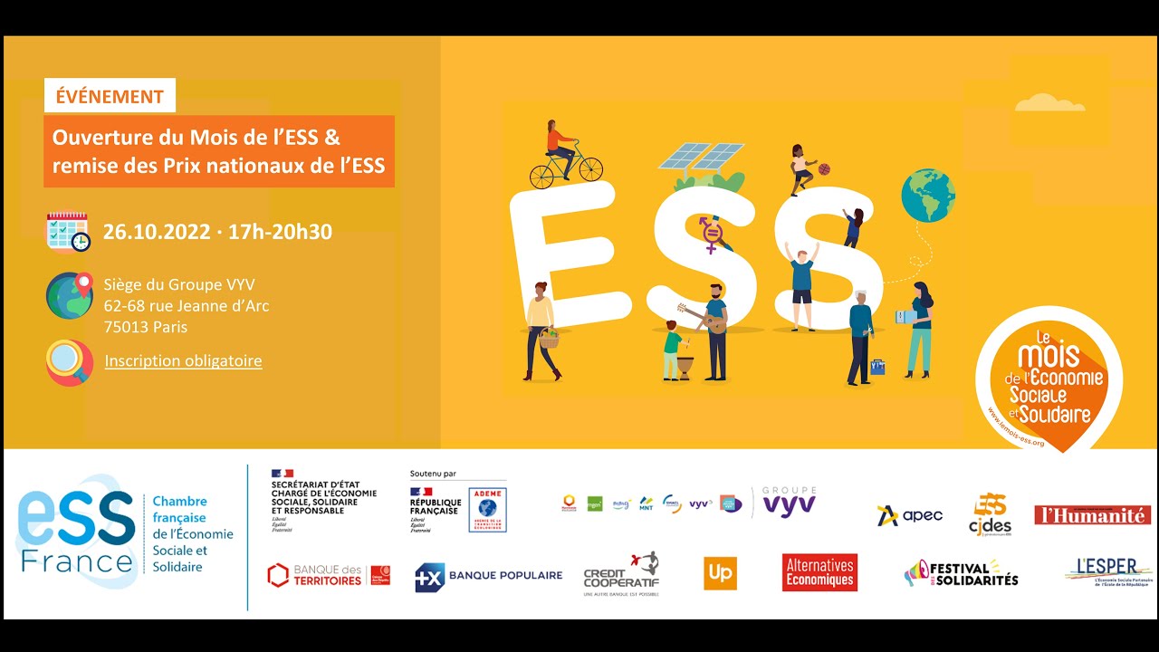 Événement de lancement du Mois de l'ESS 2022 - YouTube