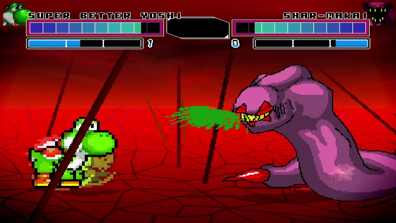 The chronicles of MUGEN - Super Better Yoshi arcade run - YouTube