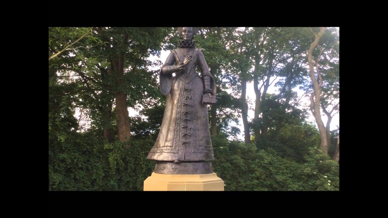 New Statue of Mary Stuart, Queen of Scots - YouTube
