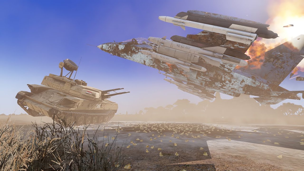 russia panic! Su-33 fighter jet exploded in the air hit by a NATO ...