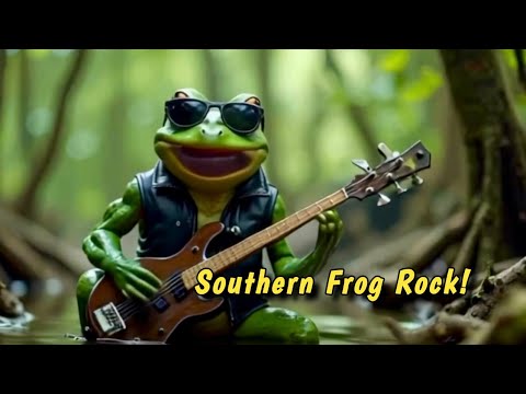 Rock the Frog, Freddy | Southern Rock Music | Funny Frog Song - YouTube