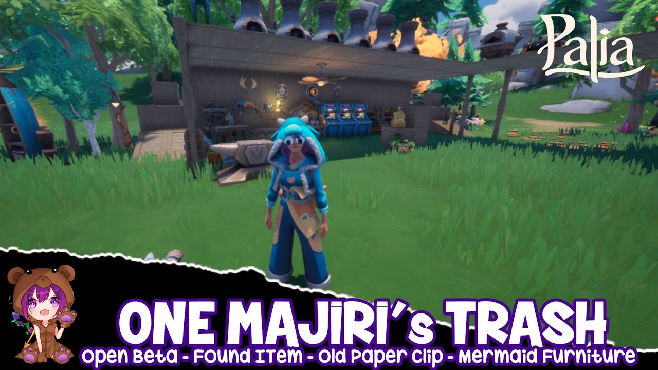 Palia Old Paper Clip (Quest: One Majiri's Trash) / Mermaid Furniture ...