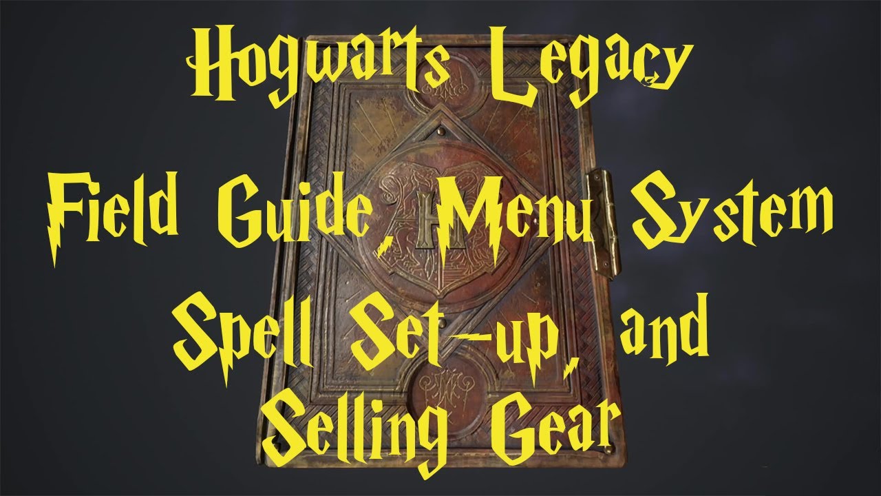 Hogwarts Legacy - Field Guide/Menu Systems, Spells, & Gear - YouTube