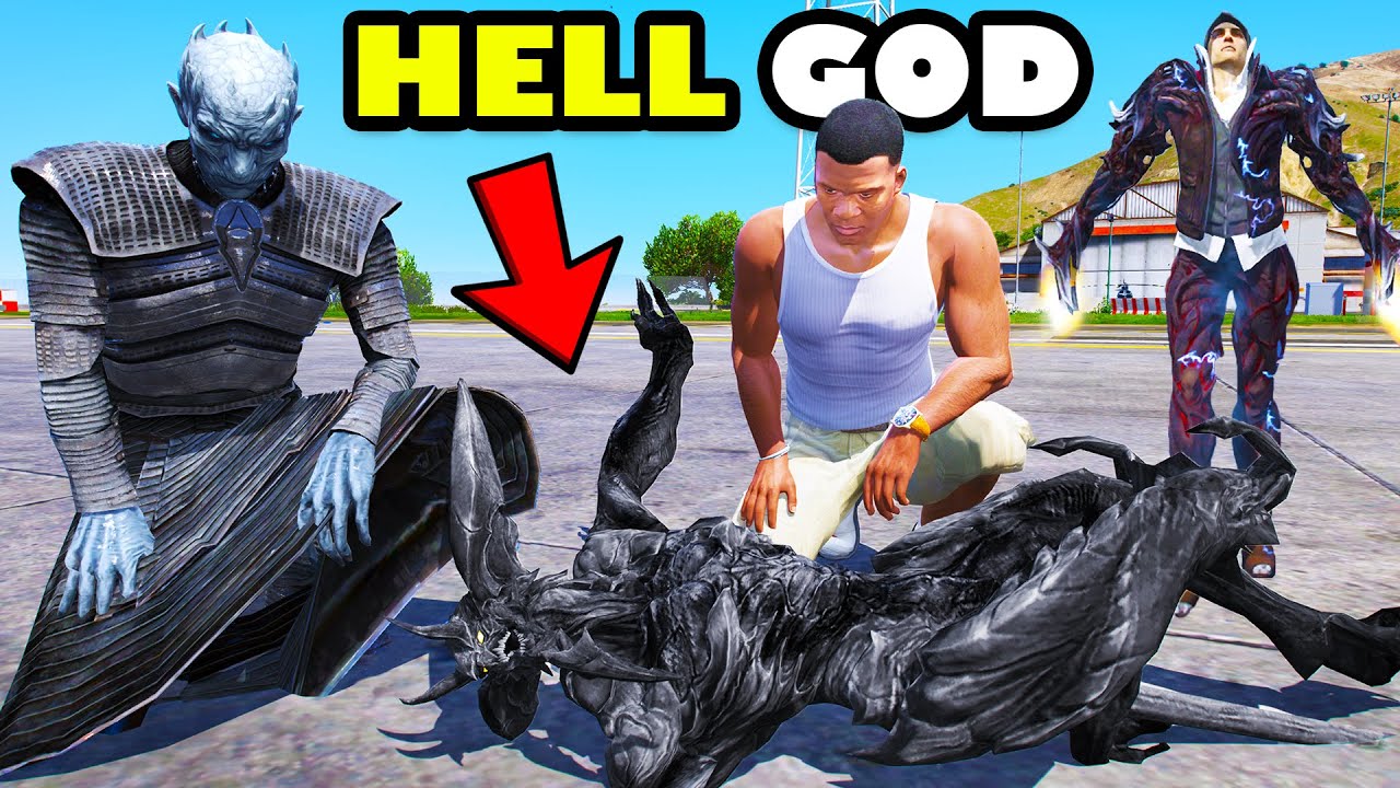 Franklin Trying To Revive HELL GOD To Fight HELL LORD In GTA 5 ...