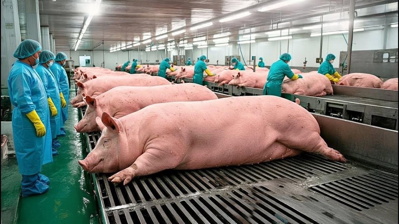 How Millions Of Pigs Are Raised & Processed Into Billions Tons Of ...