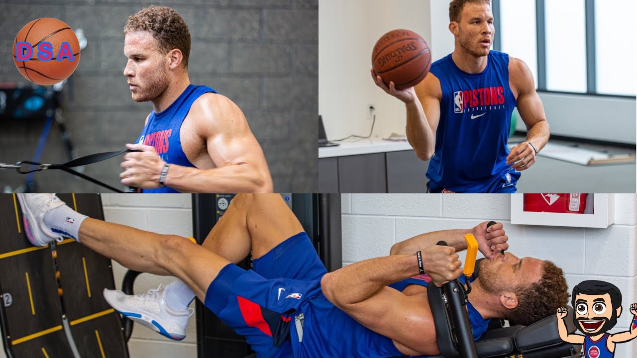 Blake Griffin is back to working out! Looks to be in great shape - YouTube