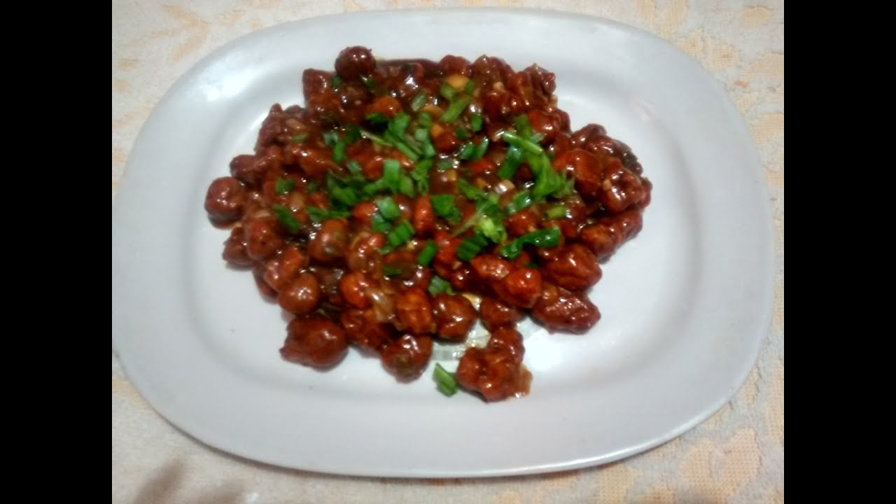 SOYA CHUNK MANCHURIAN /SOYA CHUNKS RECIPE (DRY) - YouTube