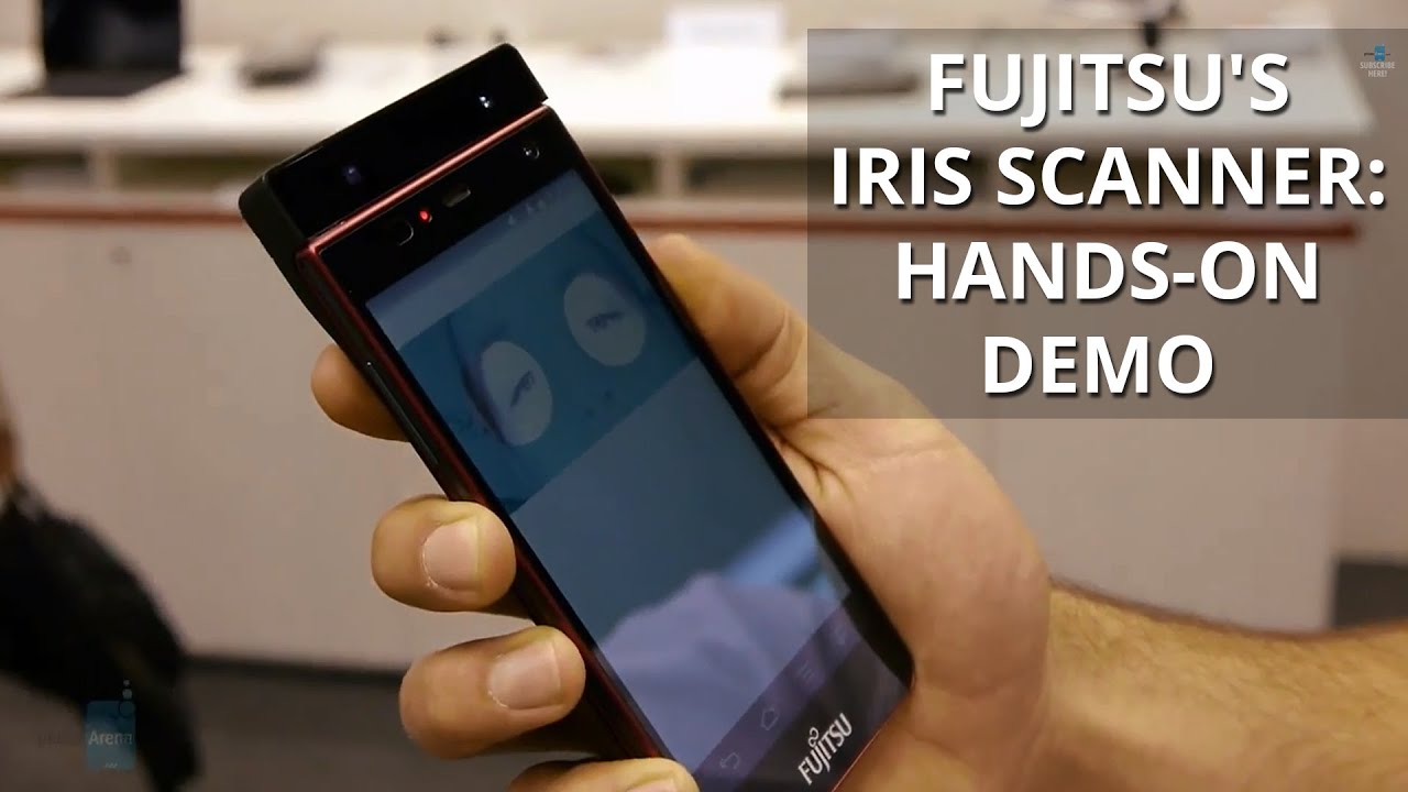 Fujitsu's iris scanner: Hands-on demo - YouTube