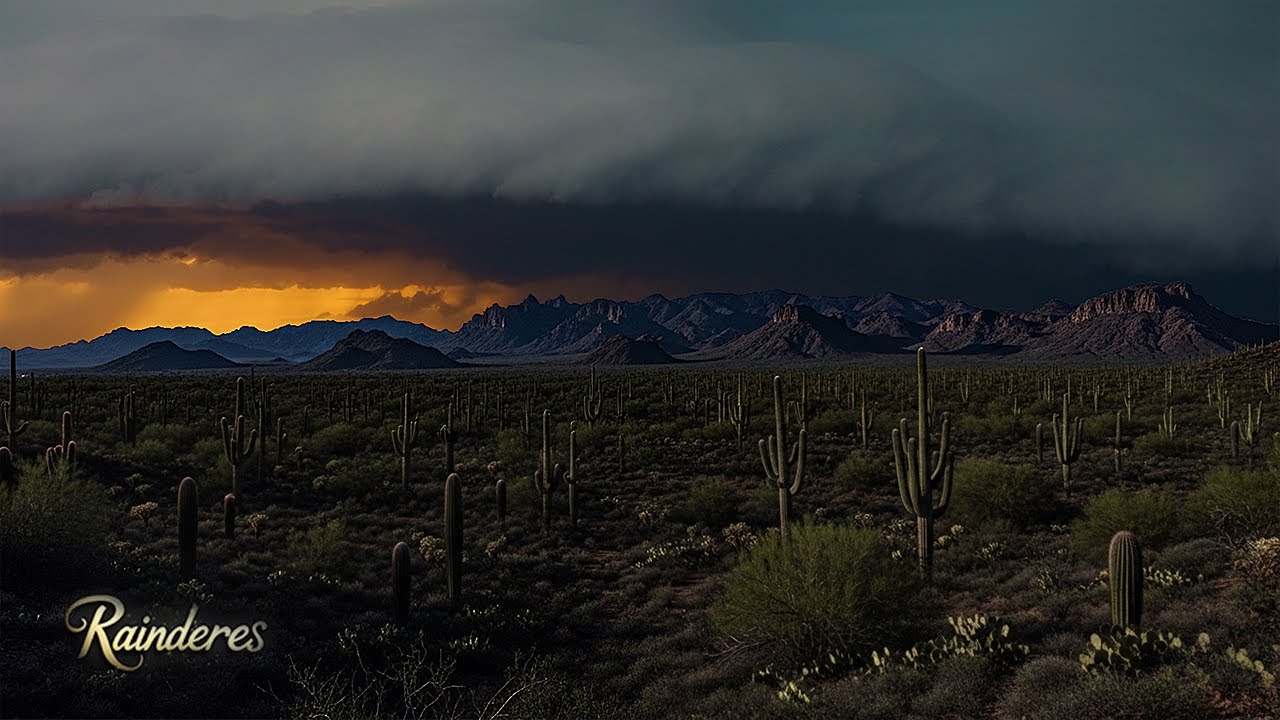 Calm Before Lightning Strikes – Arizona Desert Storm Ambience - YouTube