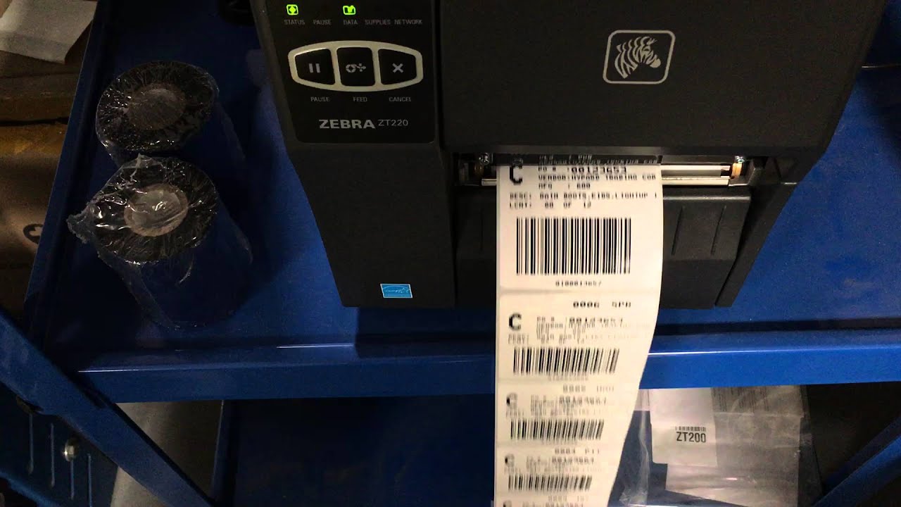 Zebra ZT220 Label Printing Per Store - YouTube