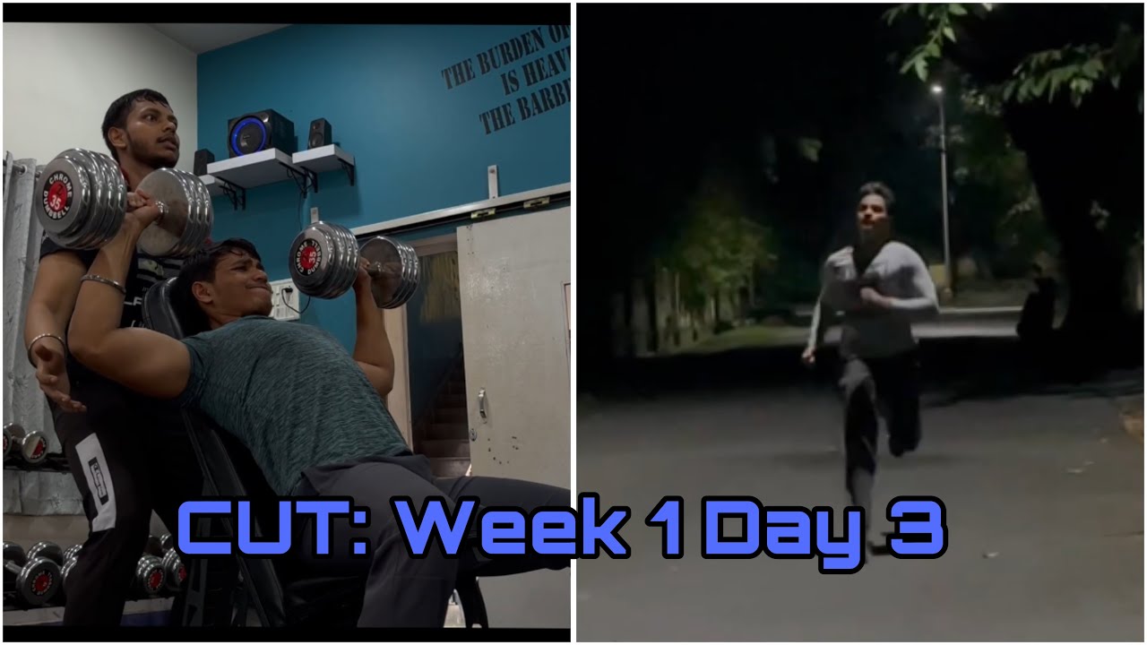 CUT: Week 1 Day 3 (Legs and Shoulder🔥) - YouTube
