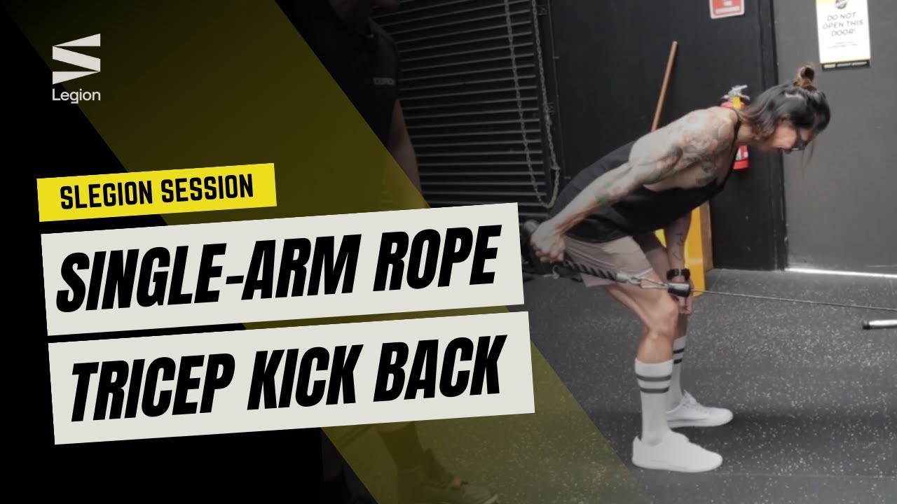 Single-arm Rope Tricep Kick Back - YouTube