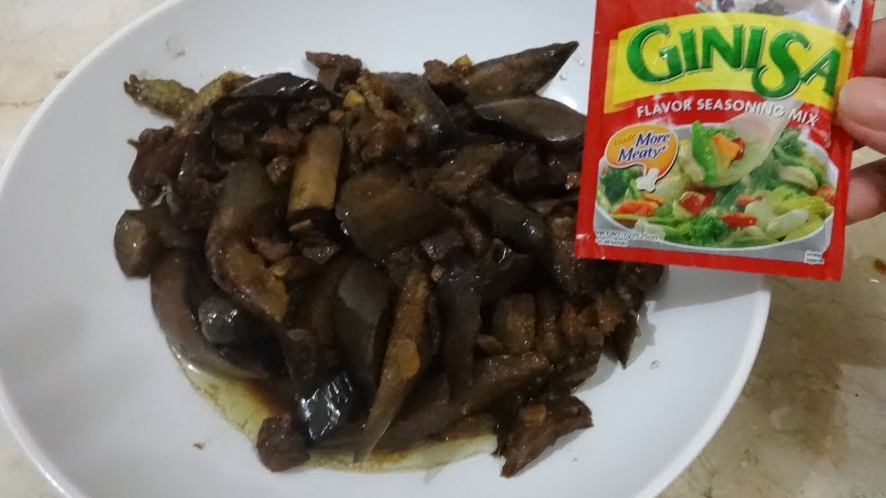 How to cook Adobong Talong using Ginisa Flavor Mix - YouTube