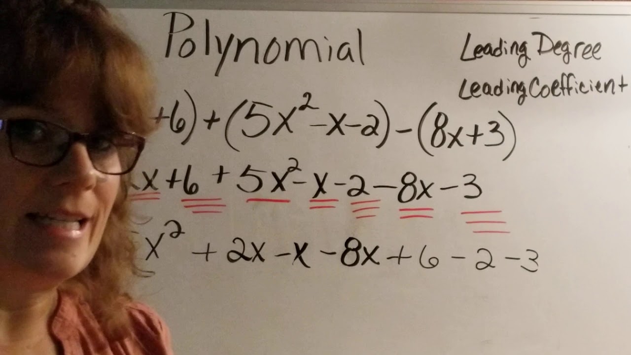 Addition & Subtraction of Polynomials - YouTube