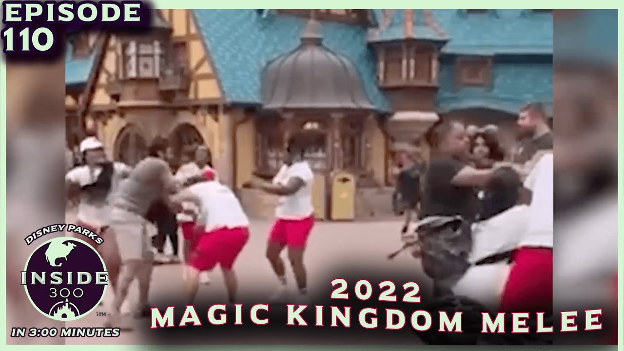 Punches Thrown, 3 Arrested in Huge Fight at Magic Kingdom - YouTube