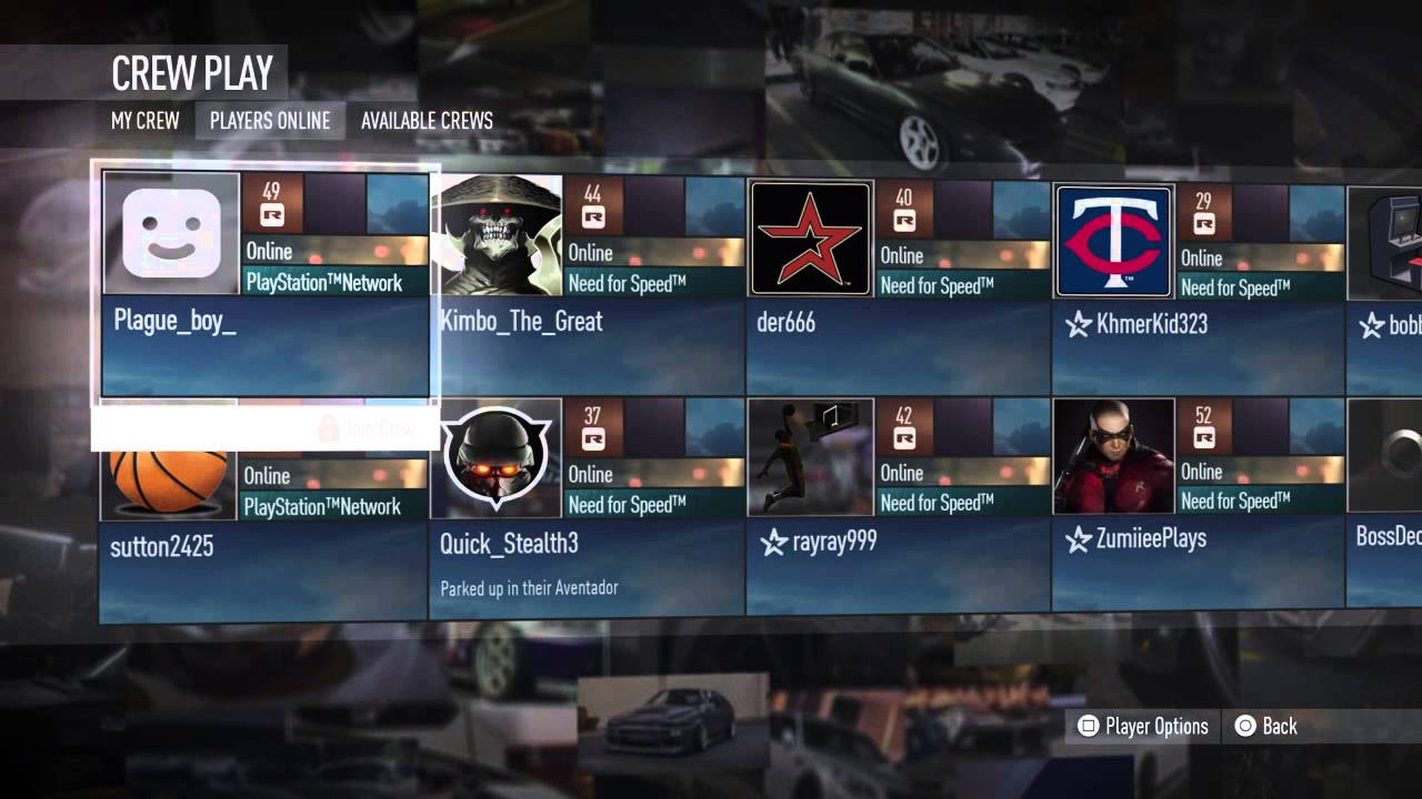 Nfs 2015 crew fun - YouTube