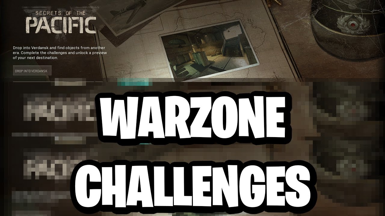 Secrets of the Pacific All Warzone Challenges and Intel Locations - YouTube