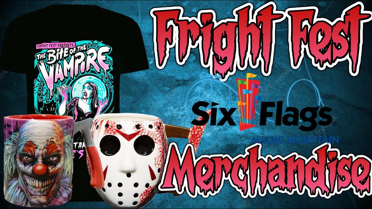Six Flags Magic Mountain Fright Fest 2022 Merchandise - YouTube