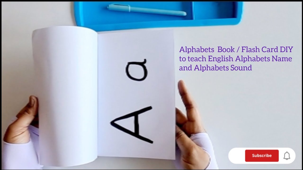 ABCD Book DIY | English Alphabets Book DIY for kids to teach Letter ...