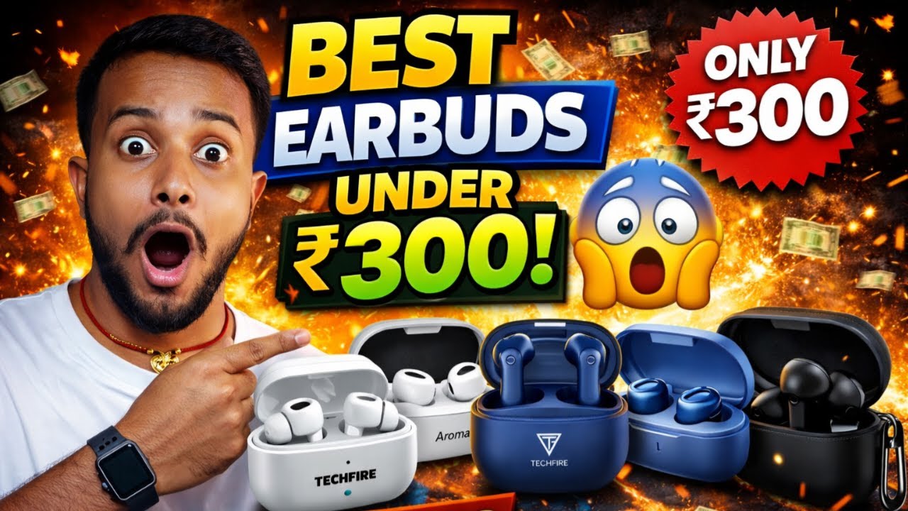 Best Earbuds Under ₹300 😱 | Top 5 Budget TWS Earphones in India | Hindi ...