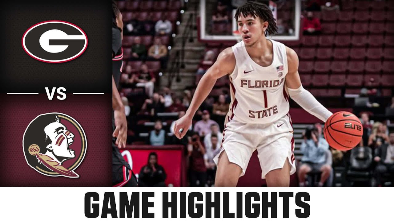 Georgia vs. Florida State Game Highlights | 2023-24 ACC Men’s ...