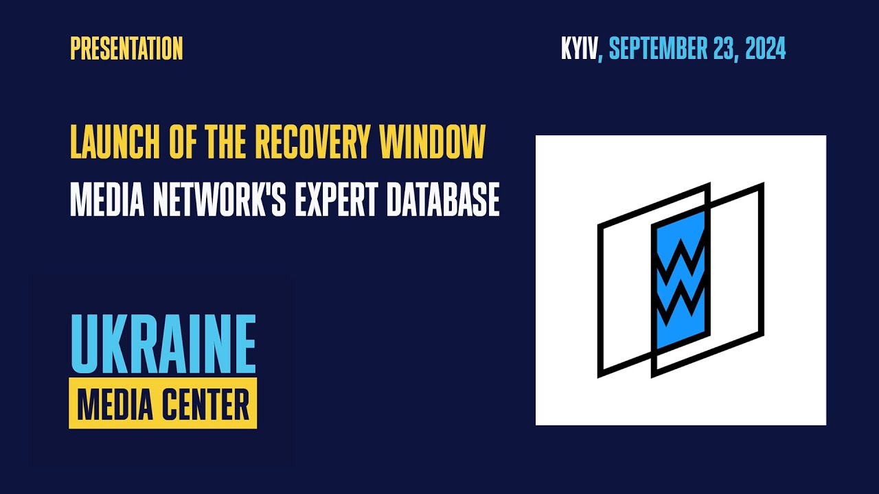 Launch of the Recovery Window Media Network's expert database and how ...