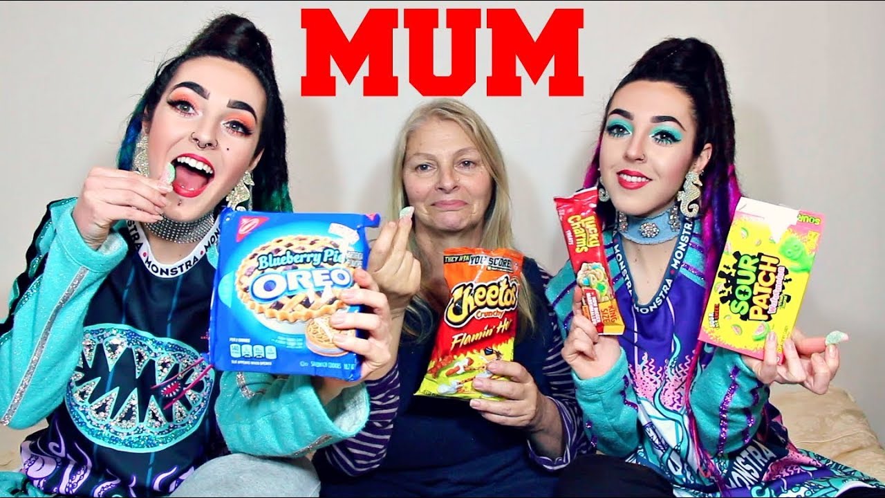 TASTING INTERNATIONAL CANDY WITH MUM! - YouTube