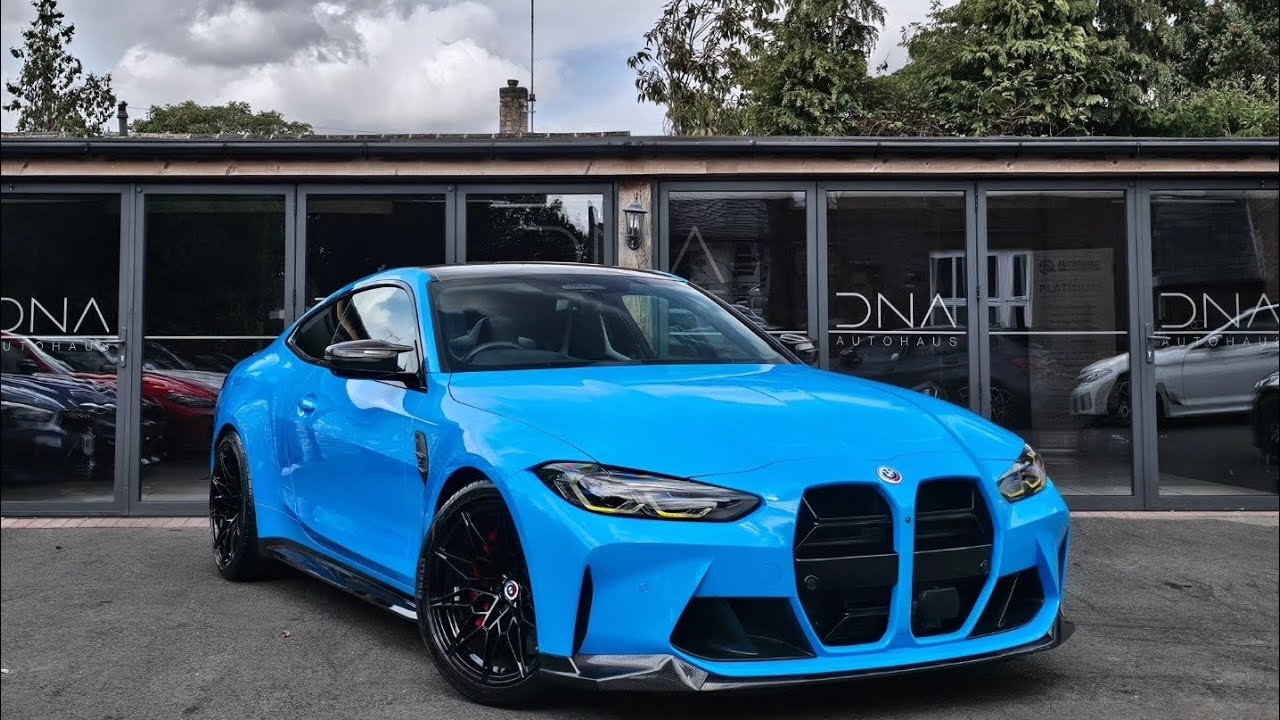 2022 BMW G82 M4 X-Drive Ultimate Pack - Individual Riviera Blue - YouTube