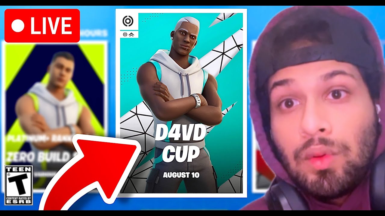 LIVE! - Playing the Fortnite D4VD CUP! (FREE Emote) - YouTube