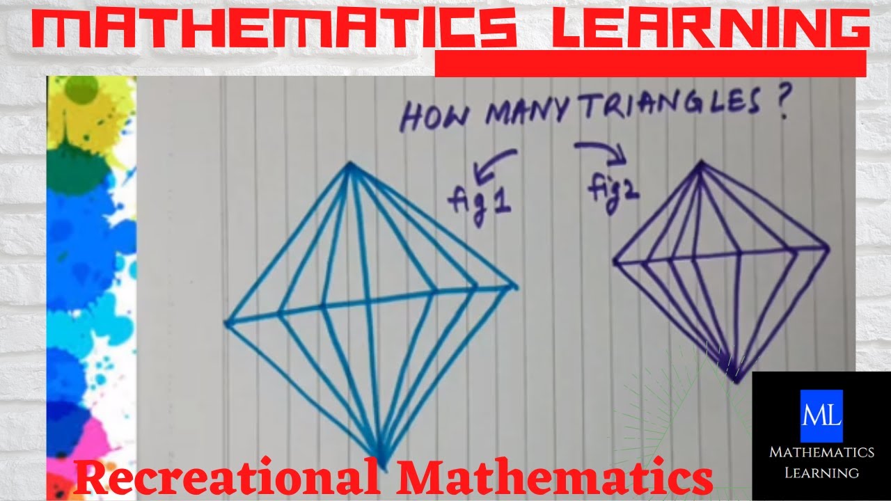 Counting triangles puzzle #5 | How many triangles are there - YouTube