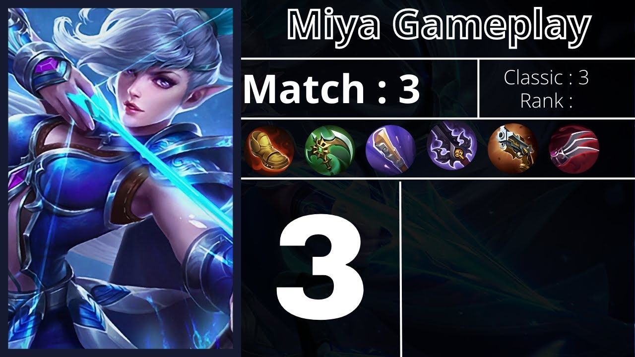 Build Attack Speed Part 3 - Gameplay Hero Miya - Mobile Legends - YouTube
