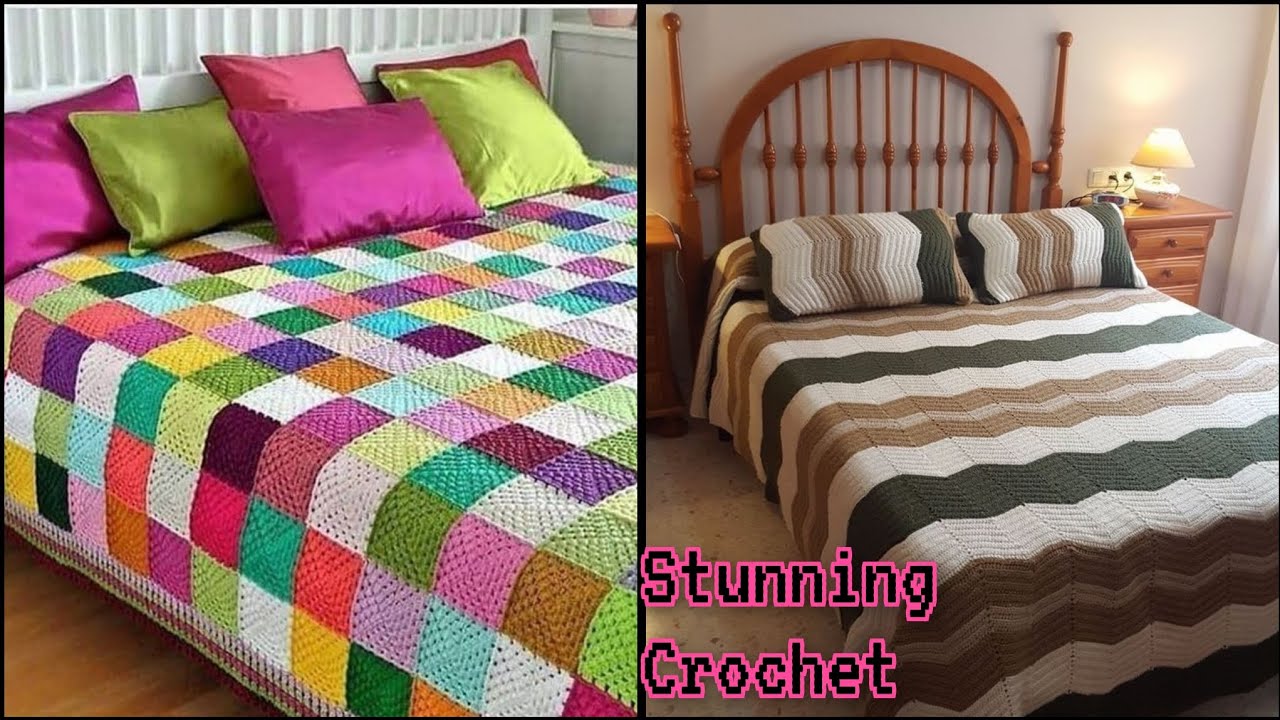 Newly Decorated Patterns Crochet Bedspreads Patterns free pattern - YouTube