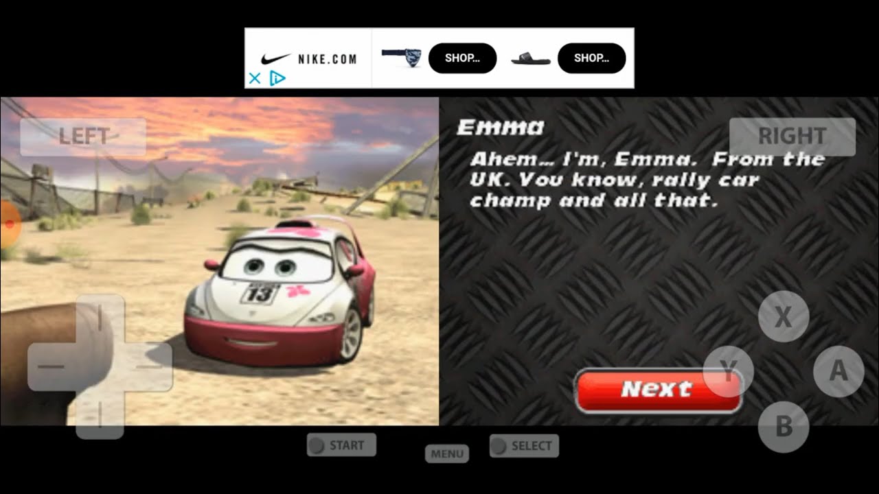 Cars Mater national championship Emma challenge! [DS emulator] - YouTube