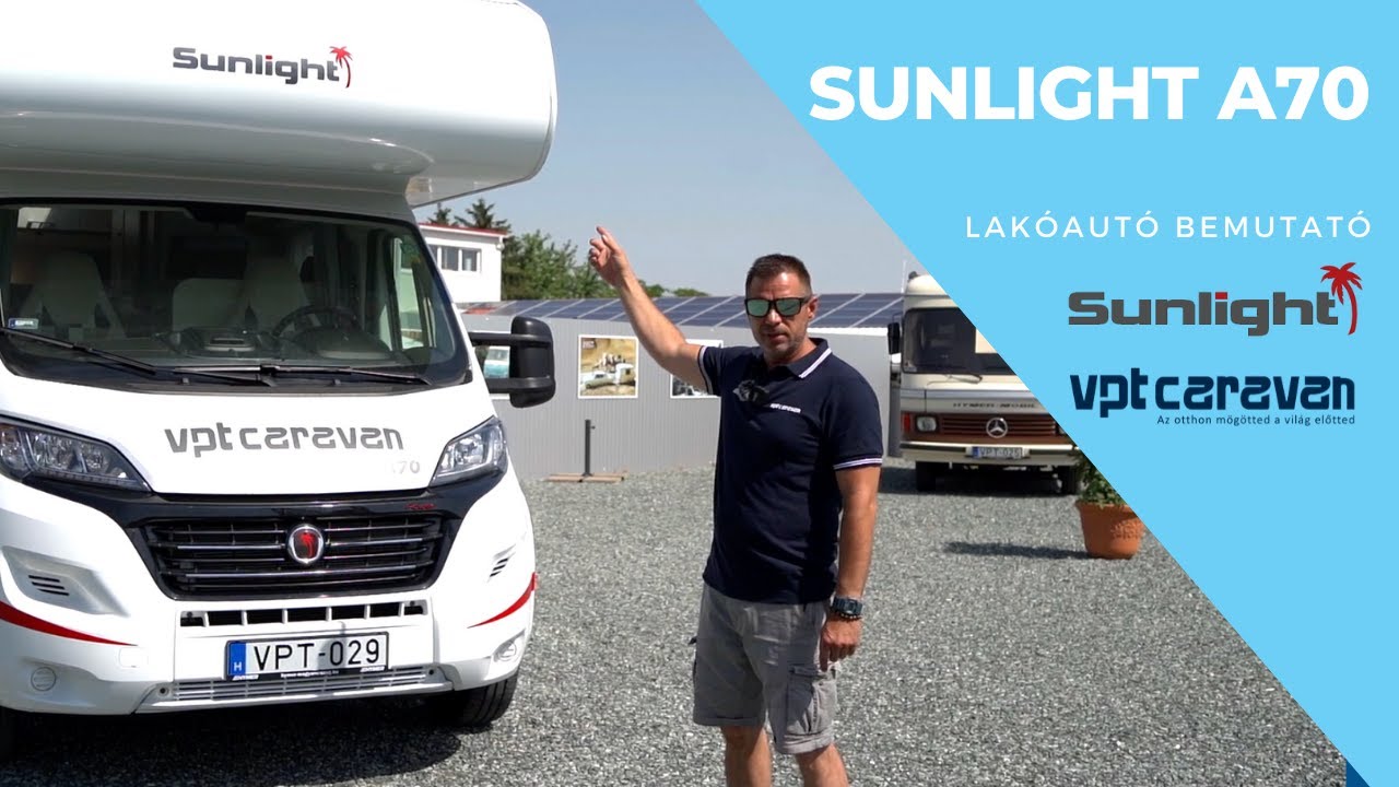 VPT Caravan - SUNLIGHT A70 lakóautó bemutató! - YouTube