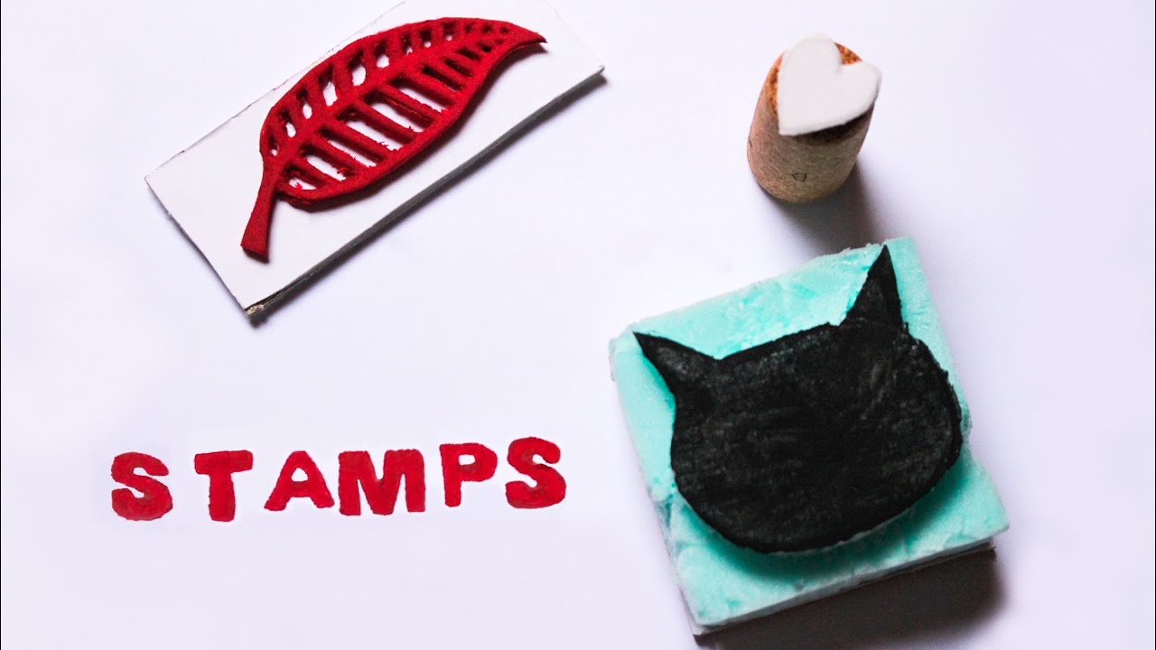 DIY - How to make STAMPS [3 easy ways] - YouTube