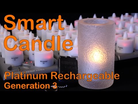 Smart Candle Platinum Rechargeable Generation 3 - YouTube
