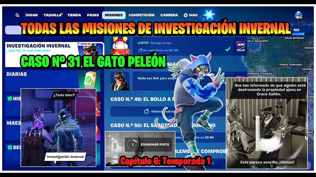 ⚔️FORTNITE- CÓMO COMPLETAR TODAS LAS MISIONES DE INVESTIGACIÓN INVERNAL ...
