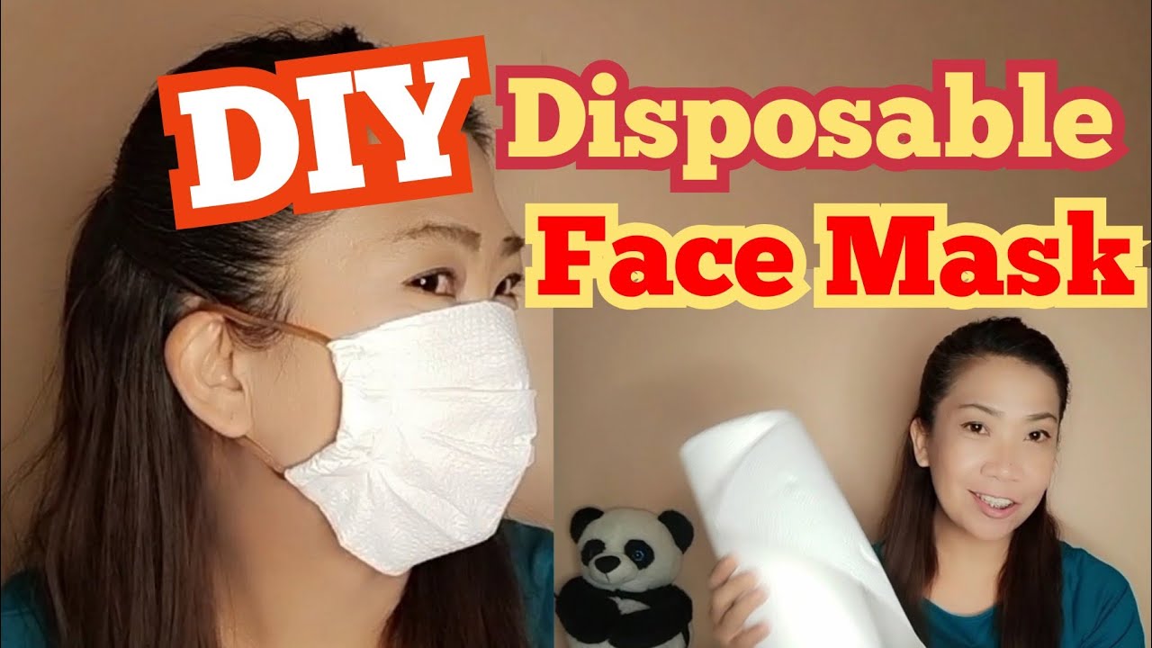 How to make DIY Disposable Face Mask out of Multi-purpose Kitchen Towel ...