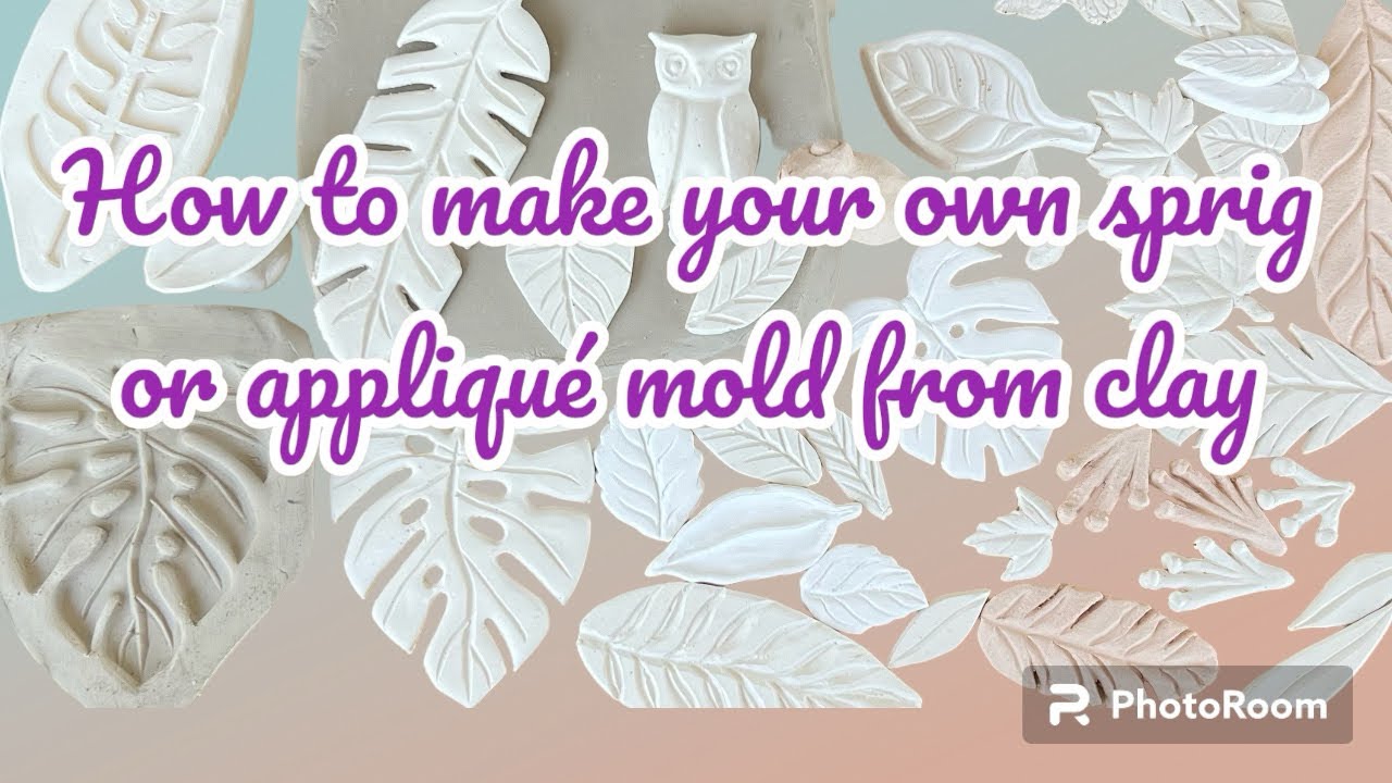 💞How to make your own sprig or appliqué molds from clay!💞 - YouTube